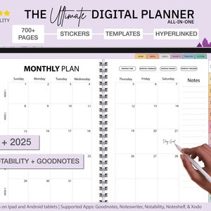 Purple Digital Planner | Goodnotes Planner | iPad Planner | Notability ...
