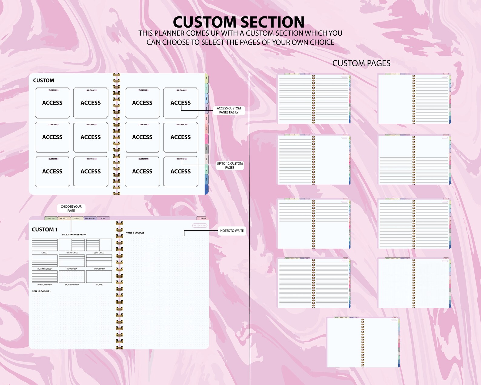 Purple Digital Planner Goodnotes Planner Ipad Planner - Etsy