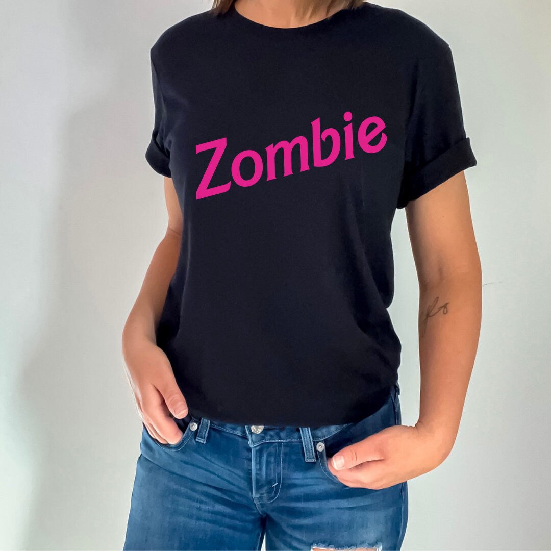 Spooky Halloween Shirt Zombie Barbie Come on Let's Go - Etsy