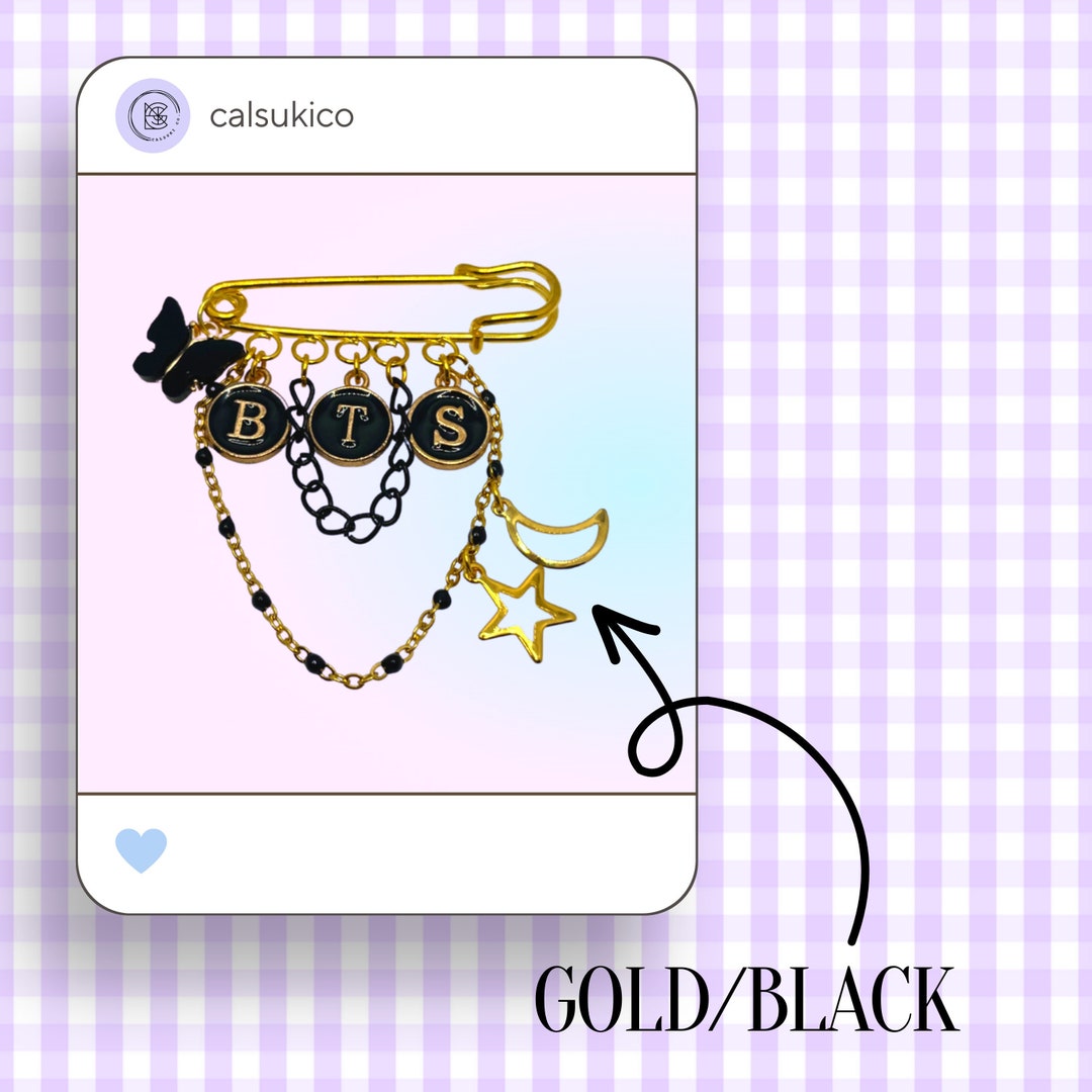 BTS Inspired Safety Pin Brooch - Etsy