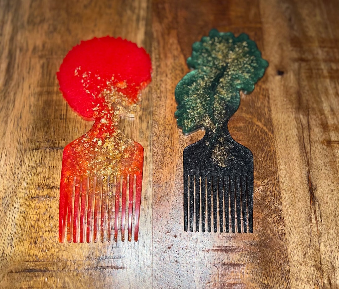 Custom Hair Picks - Hair Tools - Gifts for Her - Handmade Hair Comb ...