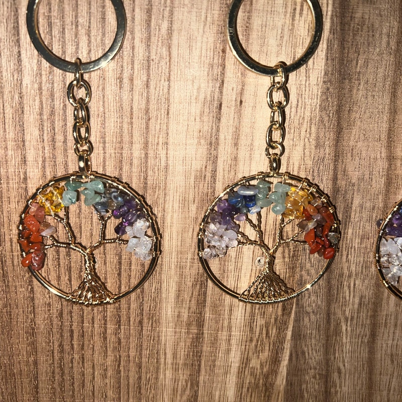 Tree Keychain - Etsy