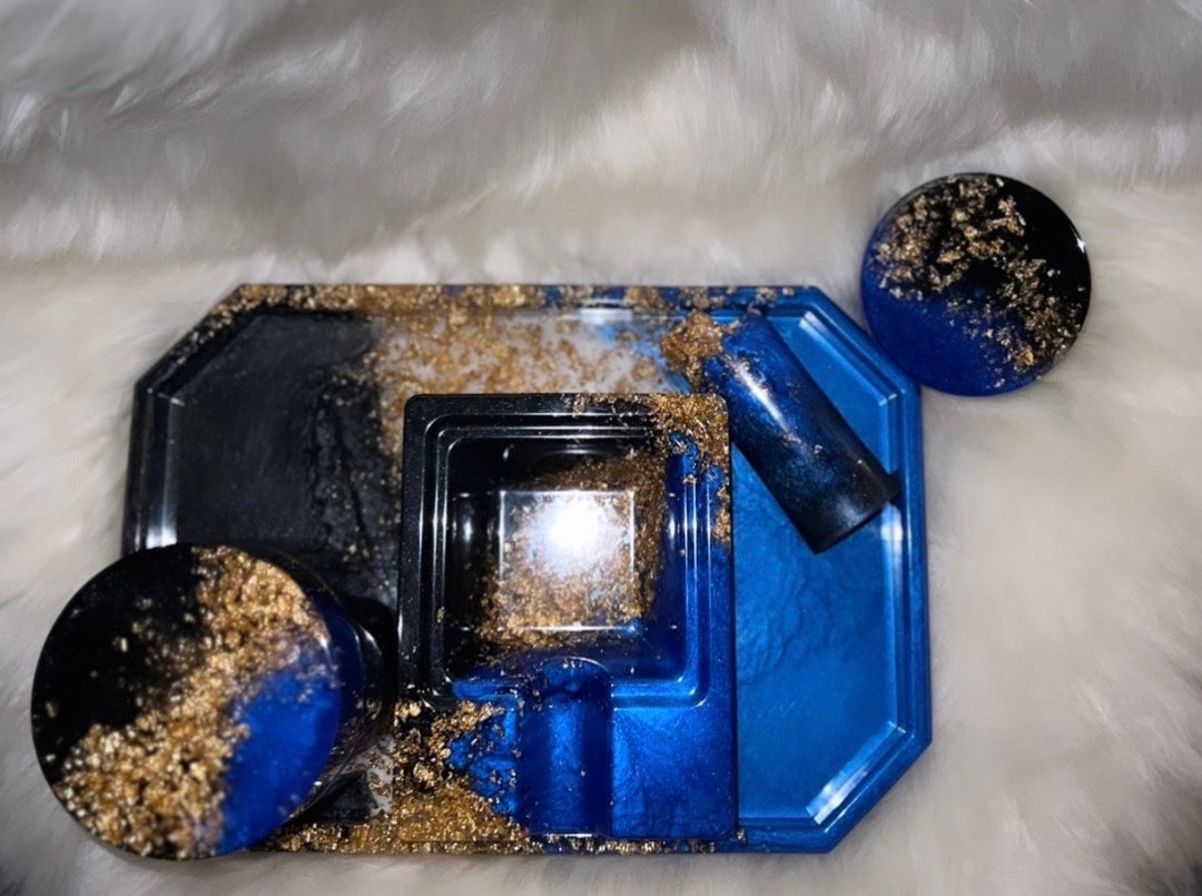 Resin Tray Set| Tray Gift Set| Custom Tray Set| Tray Matching Set - Etsy