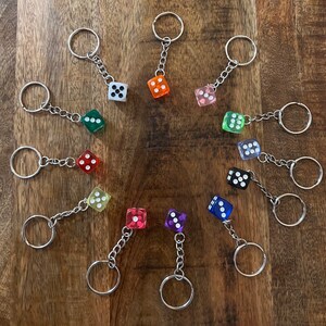 Keychain Handmade Playing Dice Key Ring - Etsy
