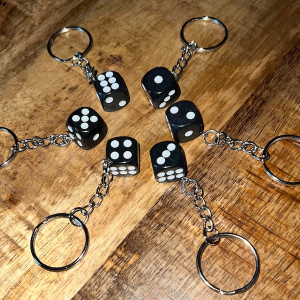 Dice Keychain - Etsy