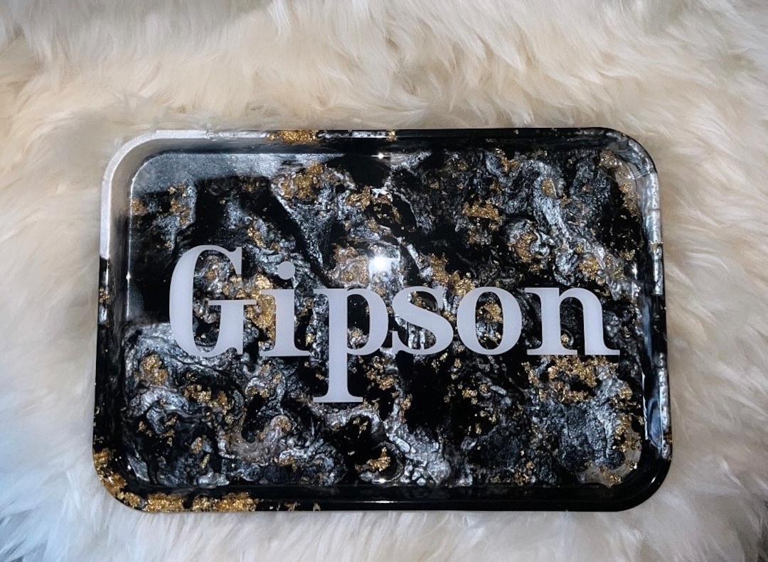 Personalized Rolling Tray Large Rolling Tray Custom Rolling Tray Resin ...