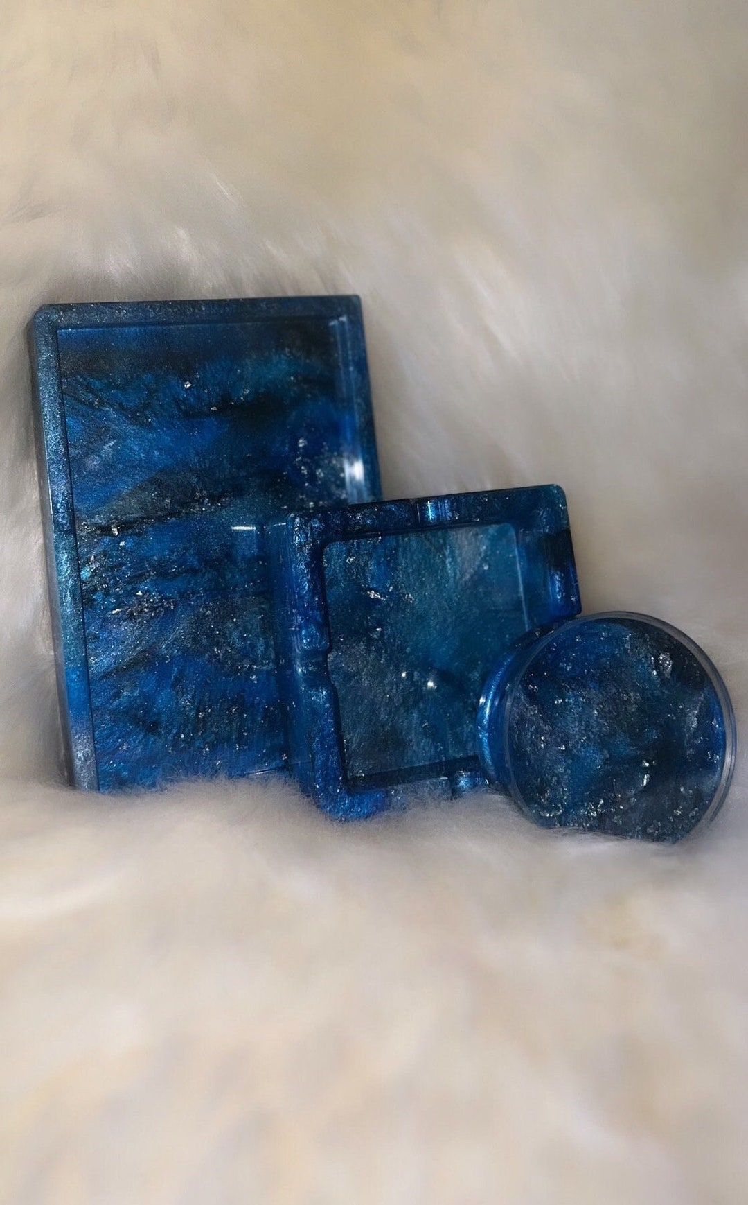 Galaxy Resin Tray Set Tray Gift Set Custom Tray Set Tray Matching Set ...