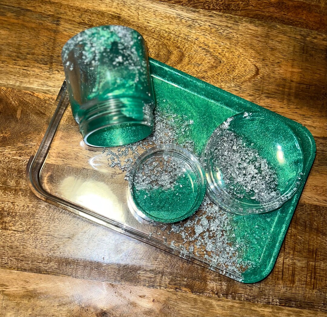 Resin Tray Set| Tray Gift Set| Custom Tray Set| Tray Matching Set - Etsy