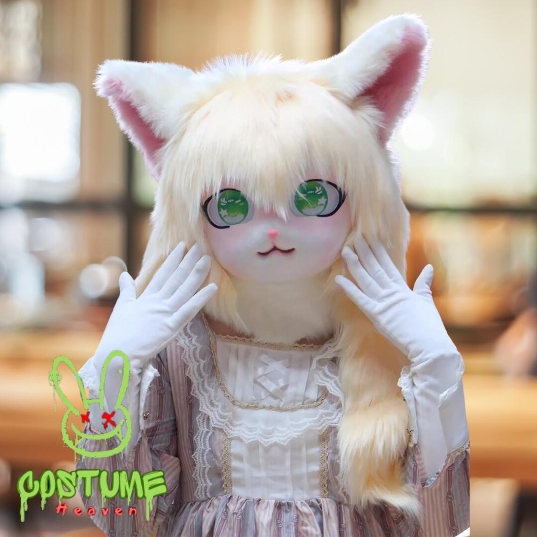 Fursuit Mask, Fursuit Paws, Furry Mask ,anthrocon Accessory, Handmade ...