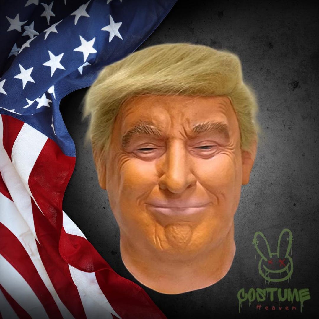 Realistic President Latex Headgear, Realistic Donald Trump Mask ...