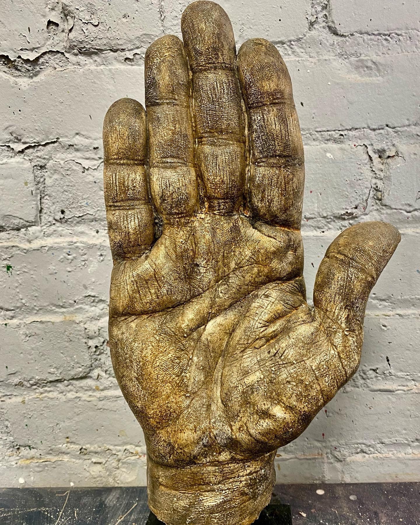 Large Artists Hand Sculpture, Figure Ceramic Art, Large Hand Sculpture ...