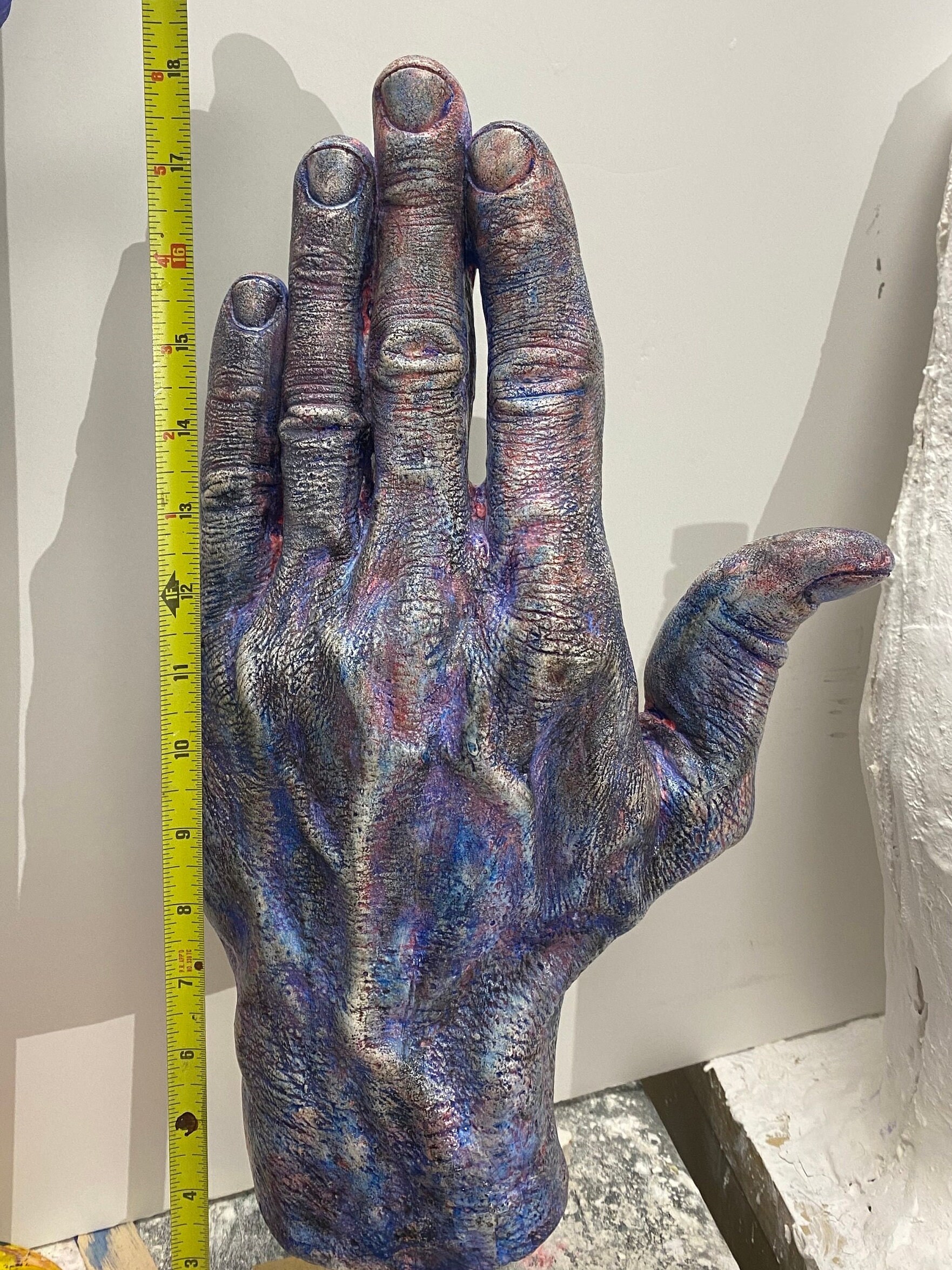 Large Artists Hand Sculpture, Figure Ceramic Art, Large Hand Sculpture ...