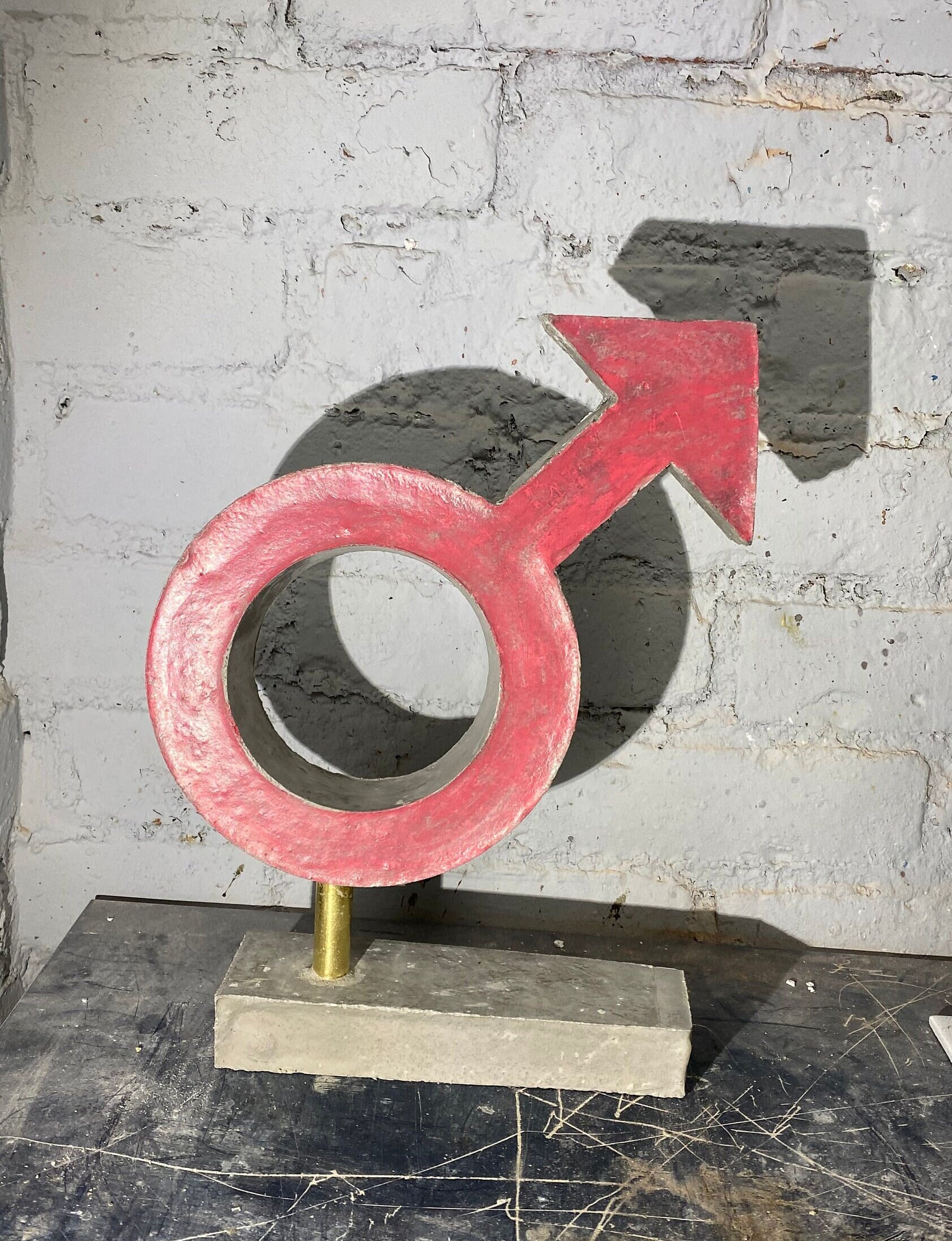 Pink Sculpture, Gay Decor, Pink Decor, Gay Art, Lgbt Art, Lgbtq Art ...