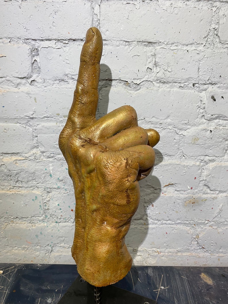 Large Finger Pointing Statue, Pointing Hand Art, Large Hand Sculpture ...