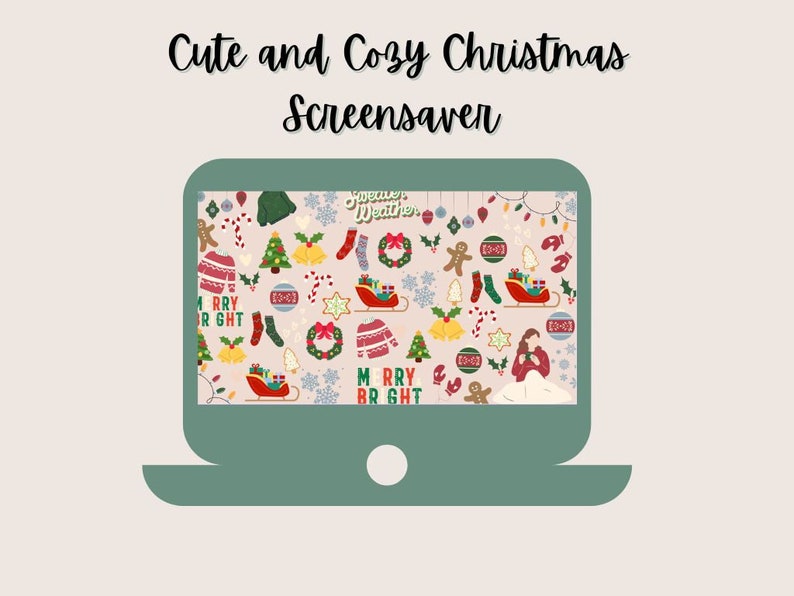 Desktop Christmas Themed Screen Saver Winter Desktop Winter - Etsy