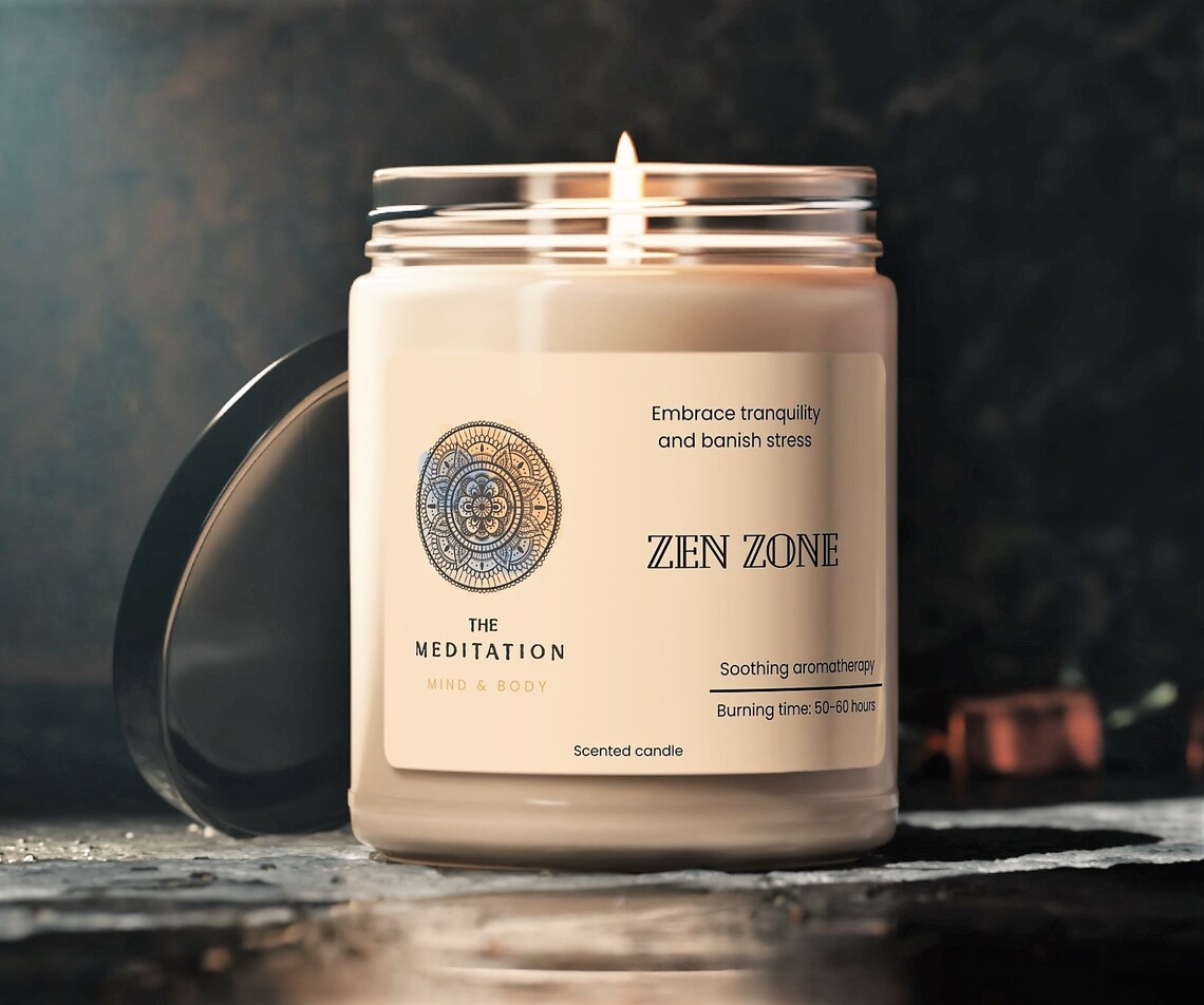 Zen Zone Candle Aromatherapy Eco-friendly Soy Candles - Etsy