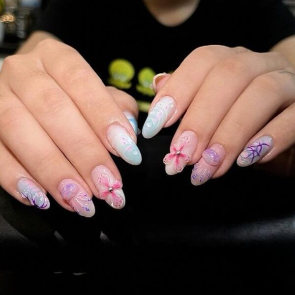 Octopus Nails - Etsy