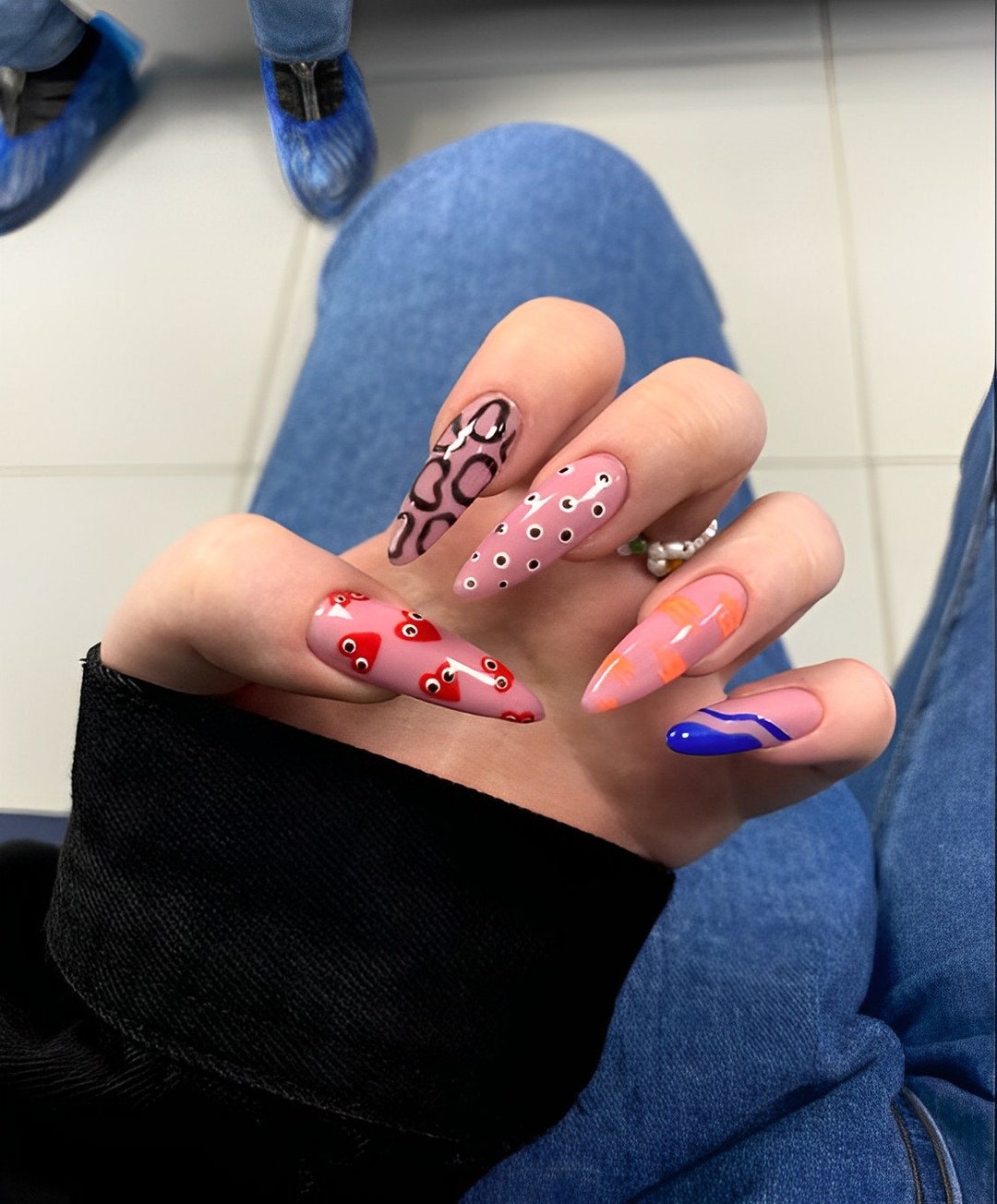 Unique Style Press on Nails Twin Nails Beautiful Nails - Etsy