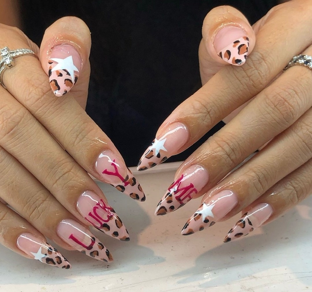 Lucky Nails, French Nails, Almond Nails, Long Nails, Press on Nails ...