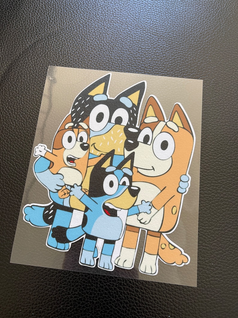 BLUEY Edible Image BLUEY FAMILY Cake Topper Bluey Cake - Etsy Australia