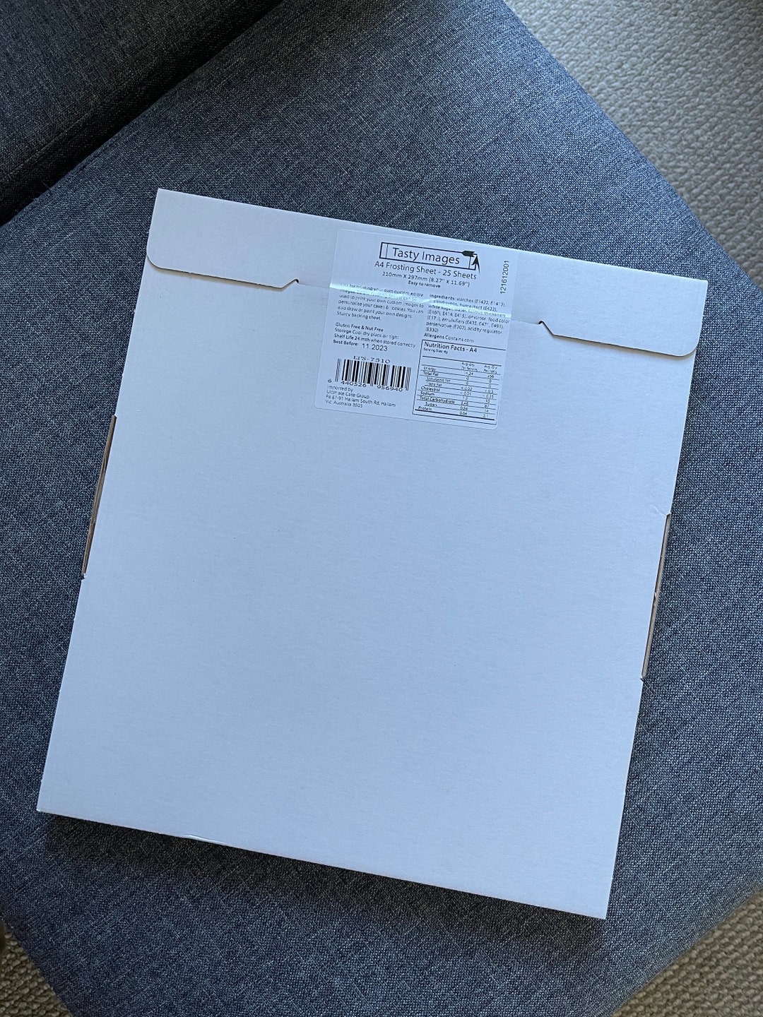 Blank A4 Edible Image, EDIBLE ICING SHEET, A4 Frosting Sheet, Black ...