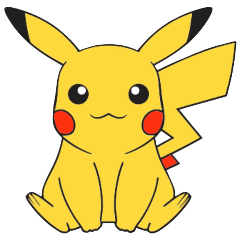 PIKACHU Cake Topper, Pikachu EDIBLE IMAGE, Pokemon Edible Image ...