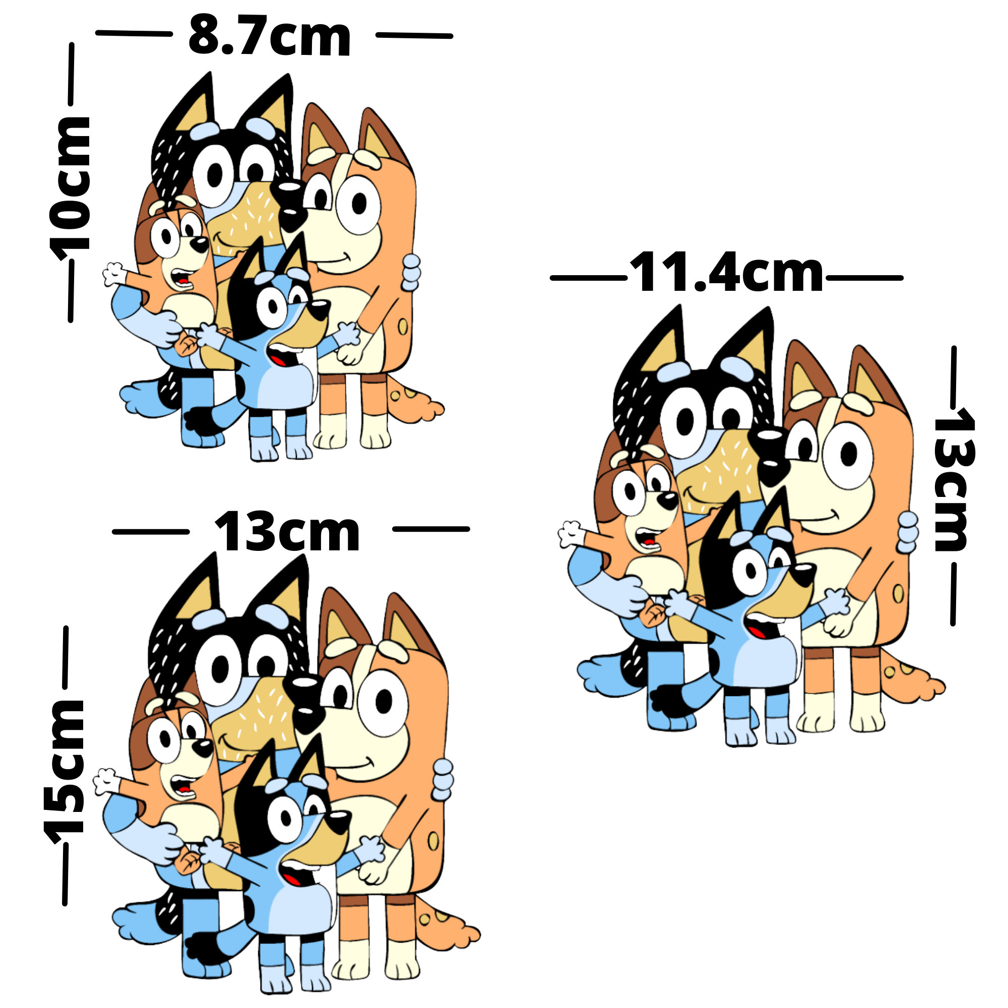 BLUEY Edible Image BLUEY FAMILY Cake Topper Bluey Cake - Etsy Australia