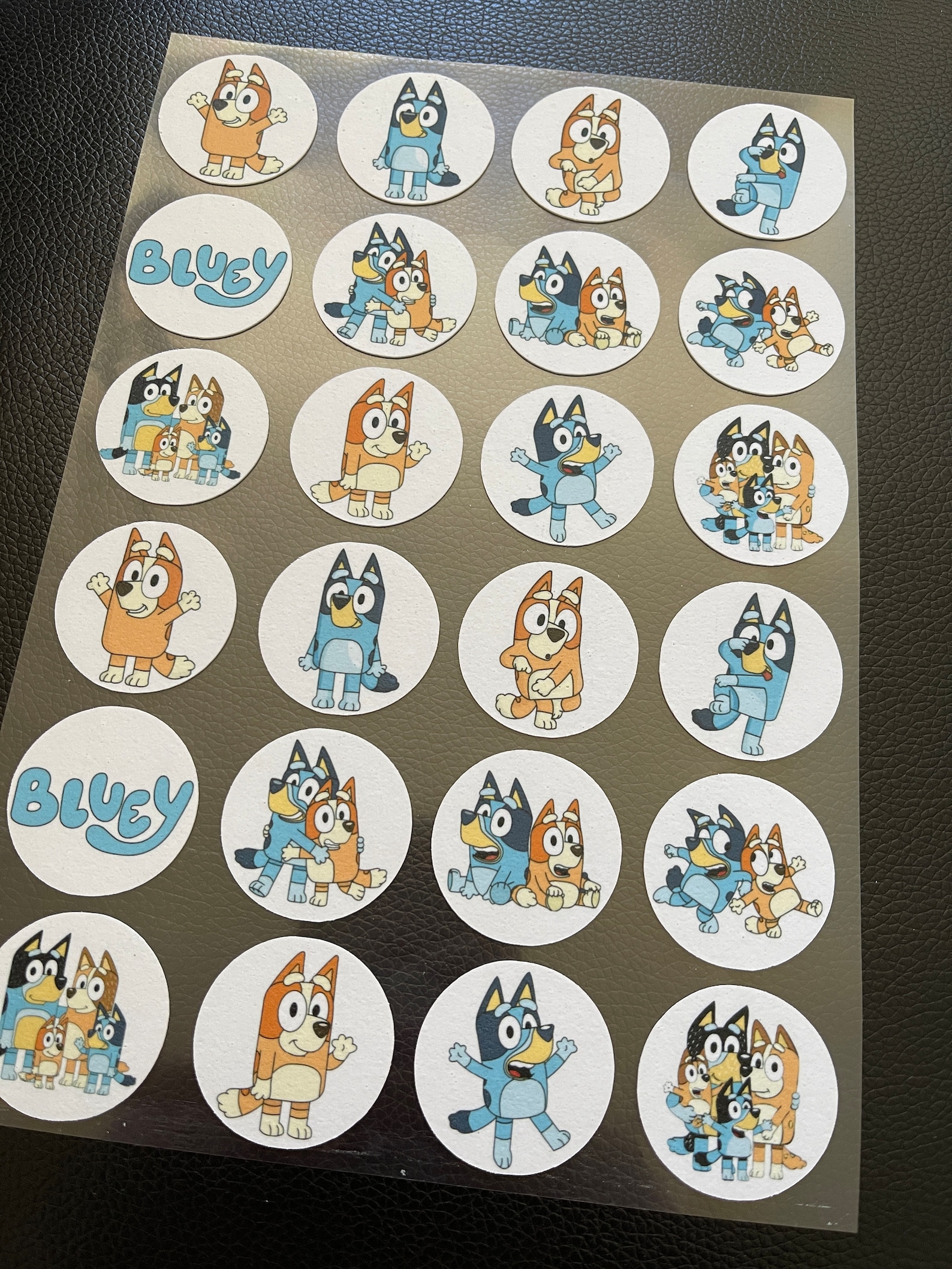 BLUEY Mini Cupcake, Bluey Edible Image, Bluey Cupcake Topper, Bluey ...