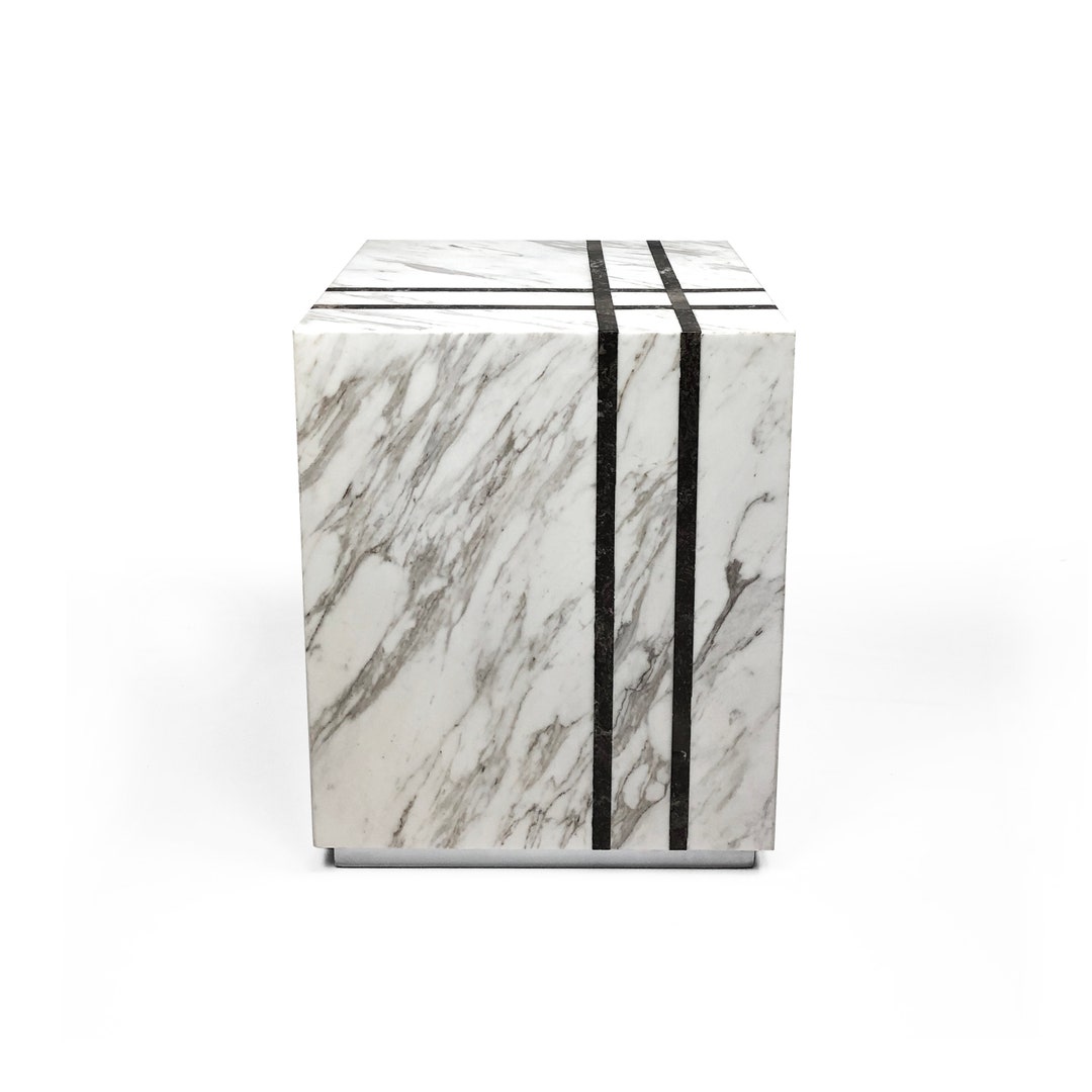 Marble Cube Side Table - Etsy