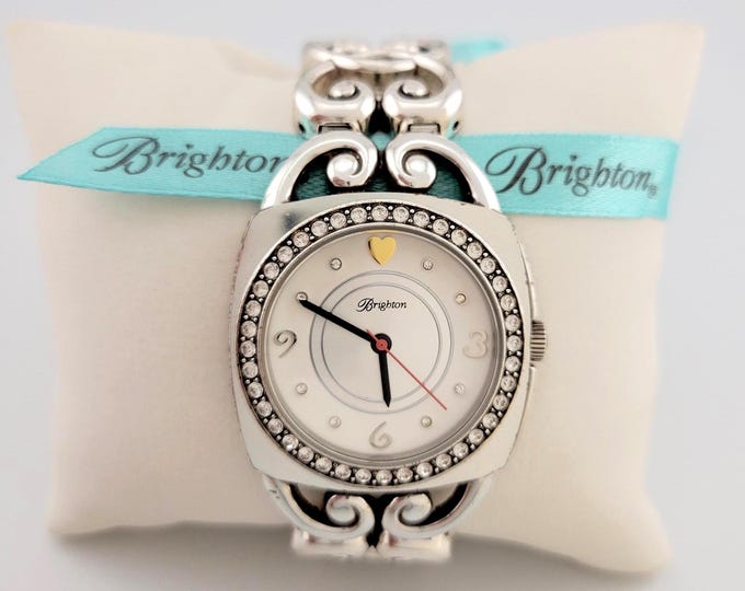 Brighton Watch: Open Scroll Bracelet Band, Fold Over Clasp, Adjustable ...