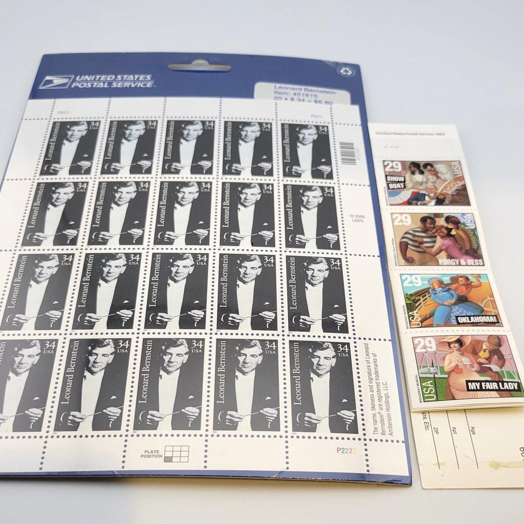 Vintage Unused Stamps, for Theater and Orchestra Enthusiasts, 20 – 29 ...