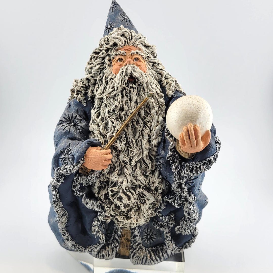 Vintage Santa Wizard, Limited Edition 1992 by June Mckenna, christmas ...