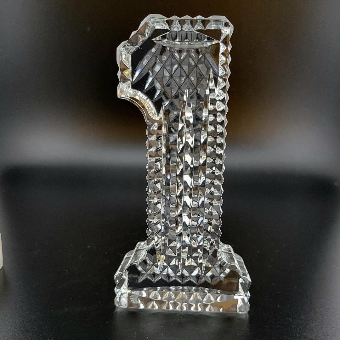 Waterford Crystal Number 1, Use a Paperweight, a Gift for Loved One, an ...