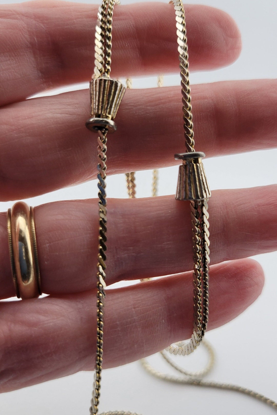 Clever Adjustable Length Serpentine Chain in Gold Tone Sturdy - Etsy