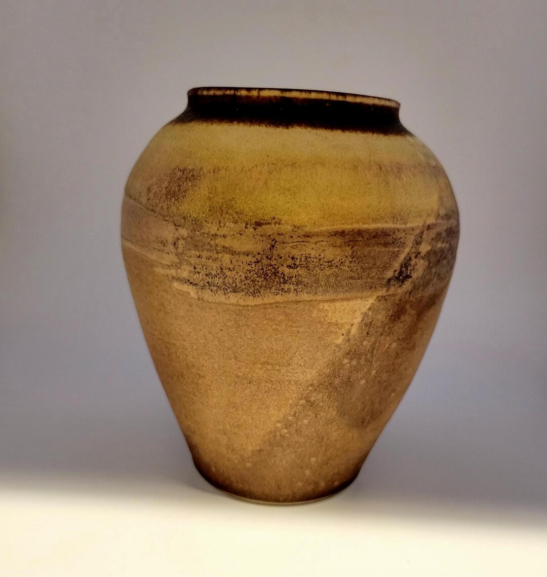 1992 Signed Frances Parker Pottery: Smoky Brown Vase - Etsy
