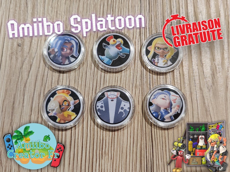 Splatoon 3 Amiibo Packs yellow Inkling Blue Octoling Salmioche smallfry ...