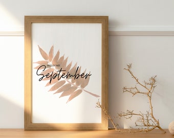 Welcome September Printable - Etsy