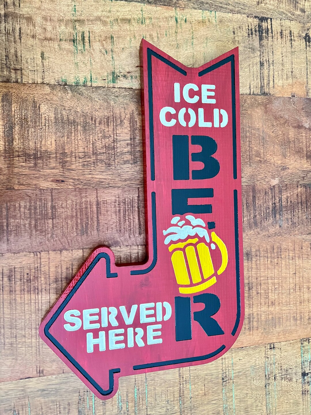 Cold Beer Sign - Etsy