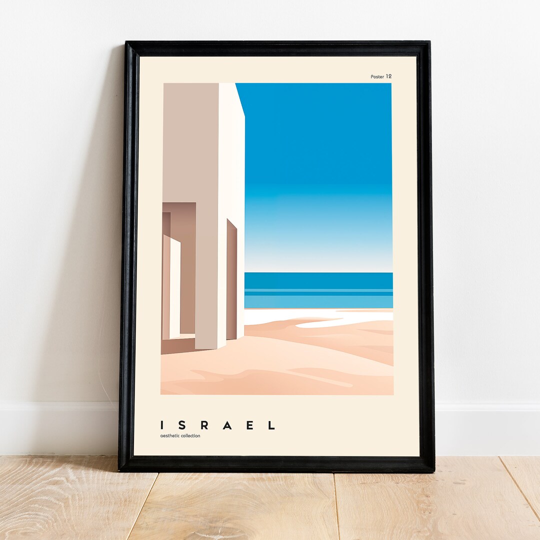 Israel Aesthetic Printed Poster Architecture Modern Wall - Etsy