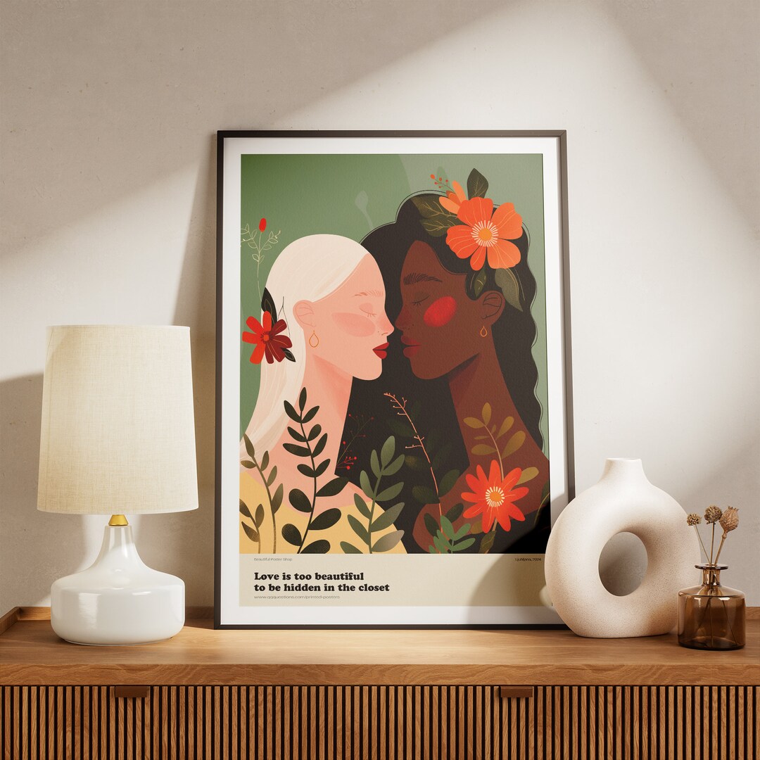 Queer, Pride Month, LGBTQ+, Love, Poster, Gift, Reminder, Art Decor ...