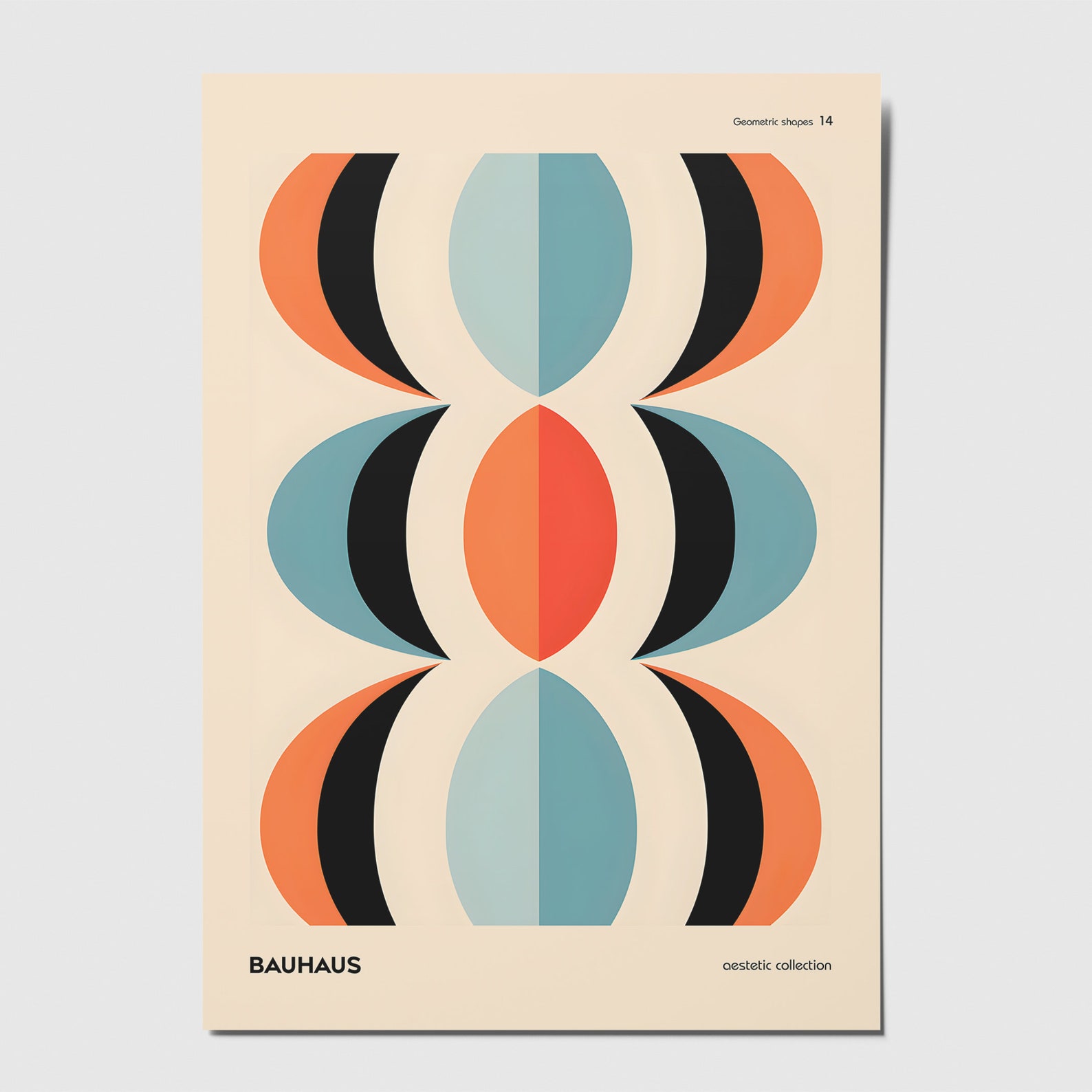 Bauhaus Print 14, Geometric Shapes, Abstract, Poster, Modern Wall Art ...