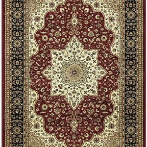 Large Red Traditional Rugs Medallion Design for Bedroom Livingroom ...