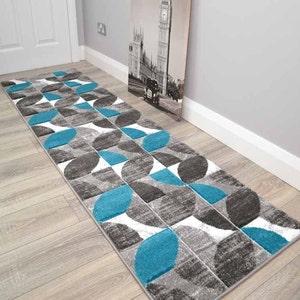 Thick Luxurious Teal Blue Silver Leaf Area Rugs Hand Carved High ...