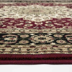 Large Red Traditional Rugs Medallion Design for Bedroom Livingroom ...