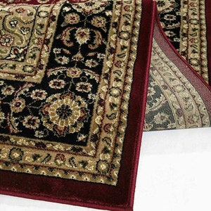 Large Red Traditional Rugs Medallion Design for Bedroom Livingroom ...