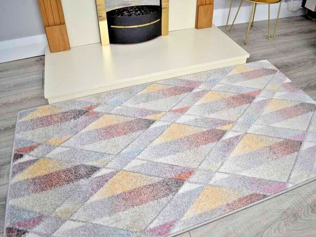 Modern Fireside Hearth Rug Livingroom Mats in Front of Log Burner Cheap ...