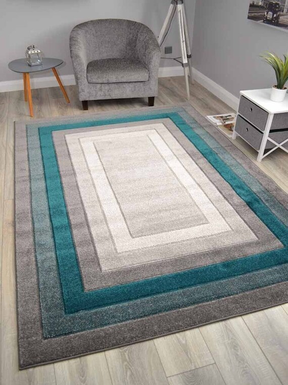Jade Green Rug Small Extra Large Dark Grey Plain Floor Mats - Etsy UK
