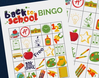First Day of School Activity - Classroom Bingo Printout - Etsy