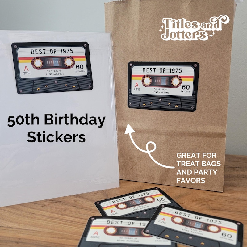 50th Favors Cassette - Etsy