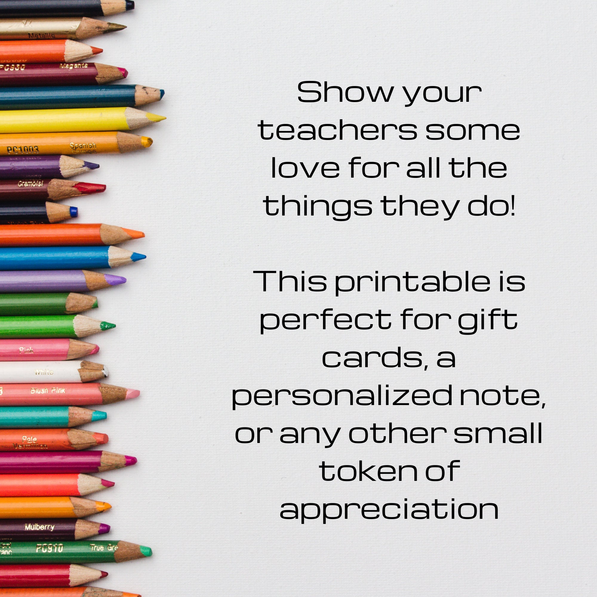 Teacher Gift Card Holder, Thank You Gift Card Holder, Printable Gift ...